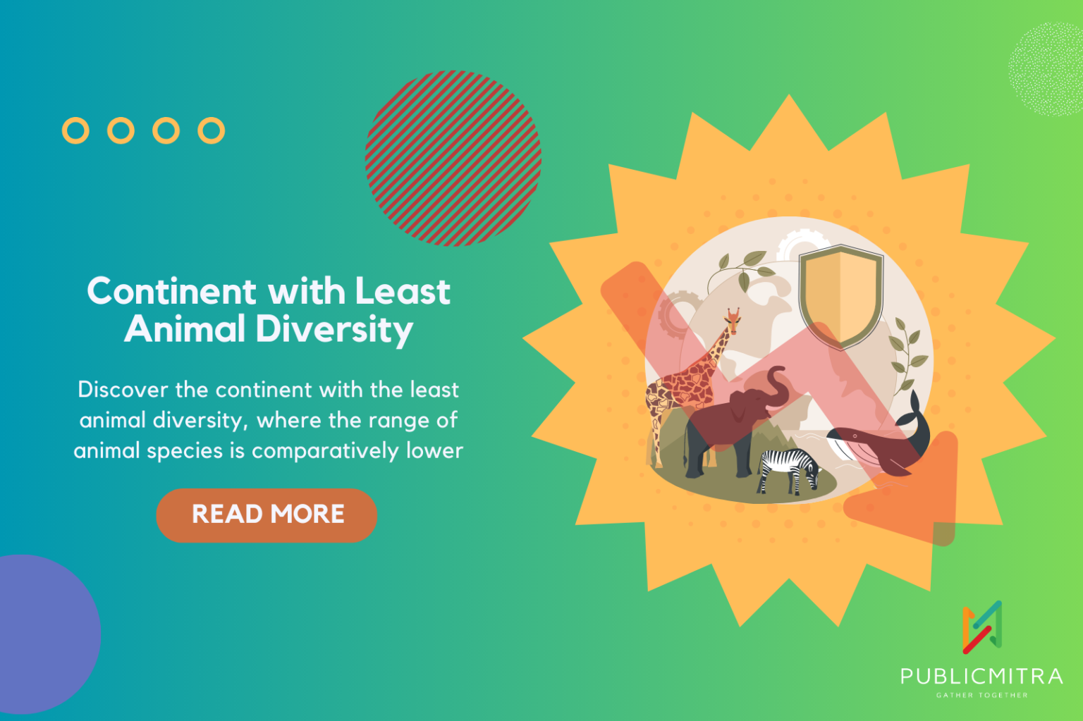 Continent with Least Animal Diversity